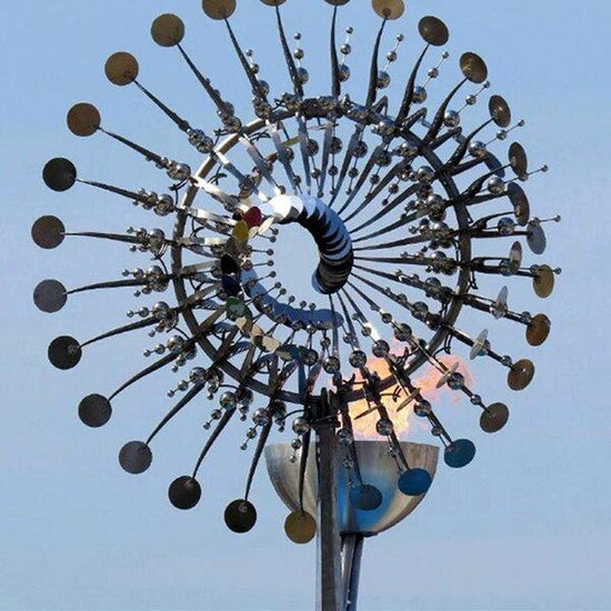 hambort™-Wind Powered Kinetic Sculpture Magical Metal Windmill ...