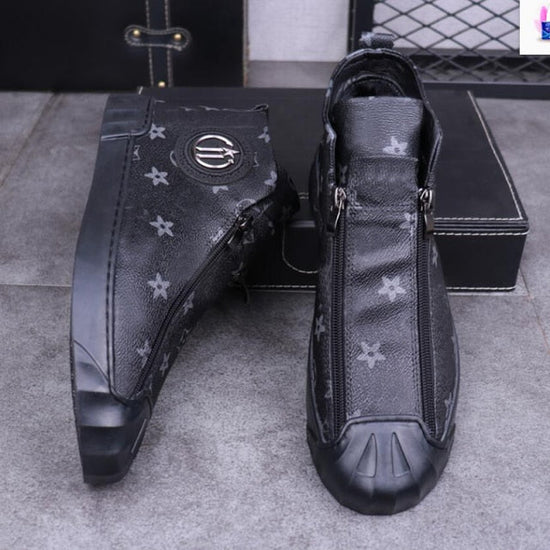 Thick and Low Rivets Luxury Designer Men's Designer Shoes – Hambort.com