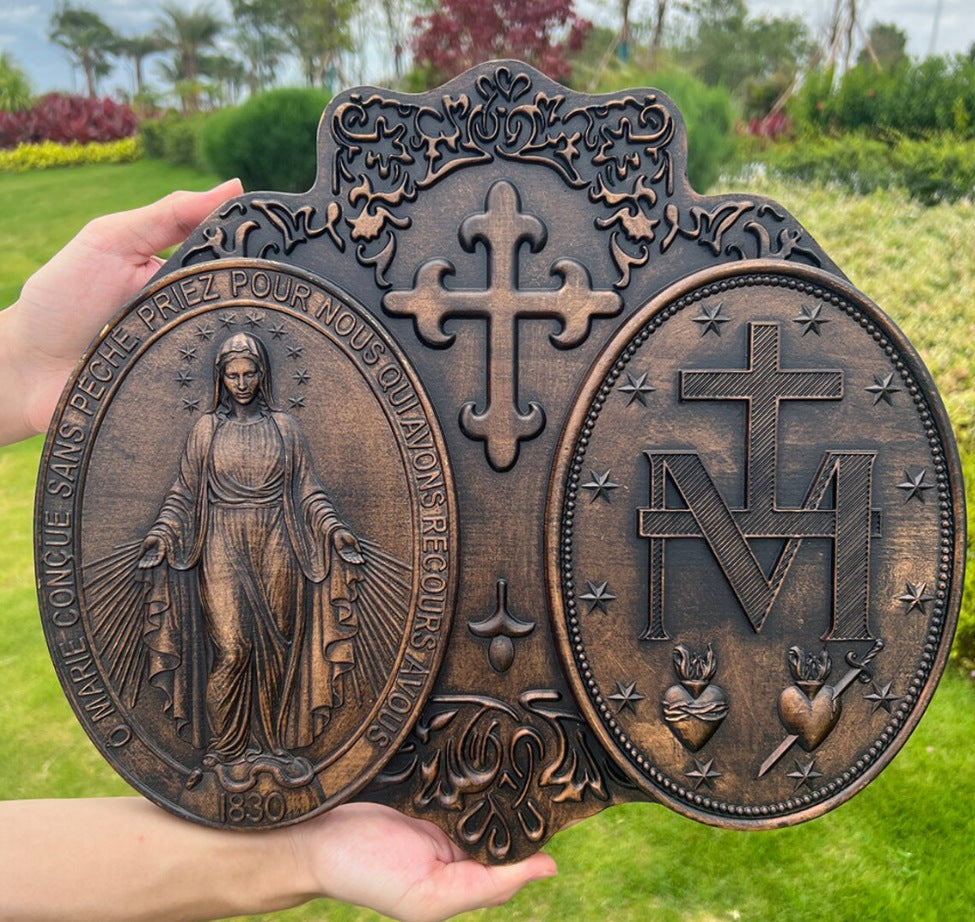 hambort™-Our Lady of Fatima wood carving decoration – Hambort.com